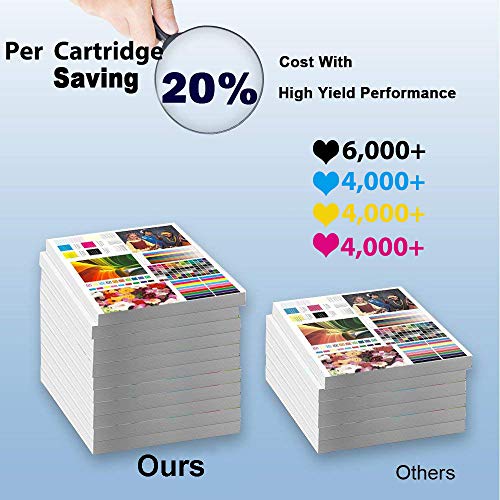 4-Pack (BK+C+Y+M) Compatible 3500 3500n 3550 3550n Printer Cartridge Replacement for HP (Q2670A Q2671A Q2672A Q2673A) 308A 309A Toner Cartridge (High Yield)