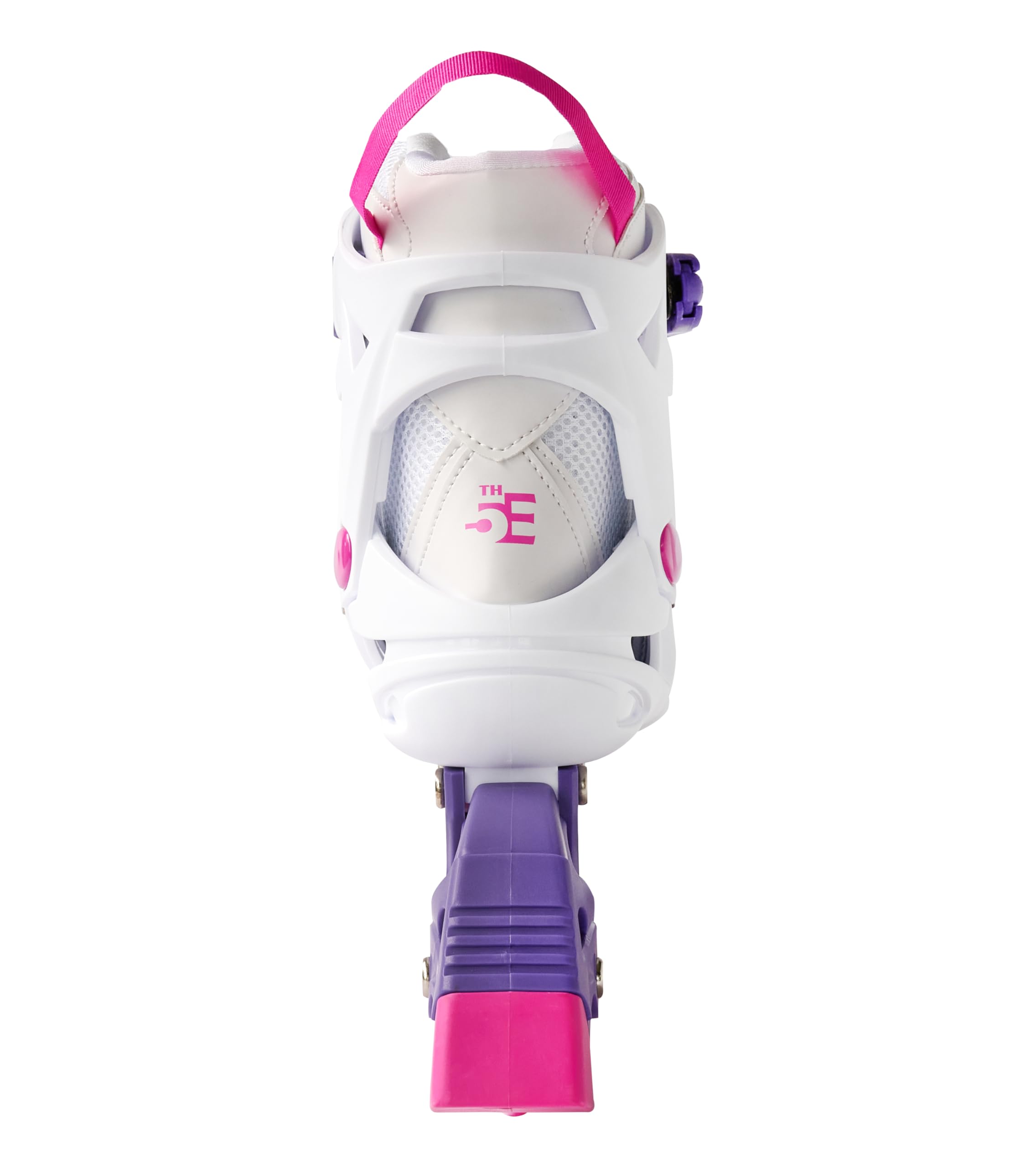 5th Element Lynx LX Inline Skates for Women with Adjustable Strap, 80mm Wheels, and Soft Boot Fit for Skating, Roller Derby, Roller Hockey (9.0-Retro White)