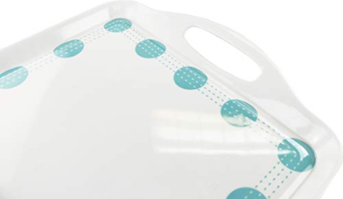 Reston Lloyd Rectangular Melamine Serving/Ottoman Tray, South Beach