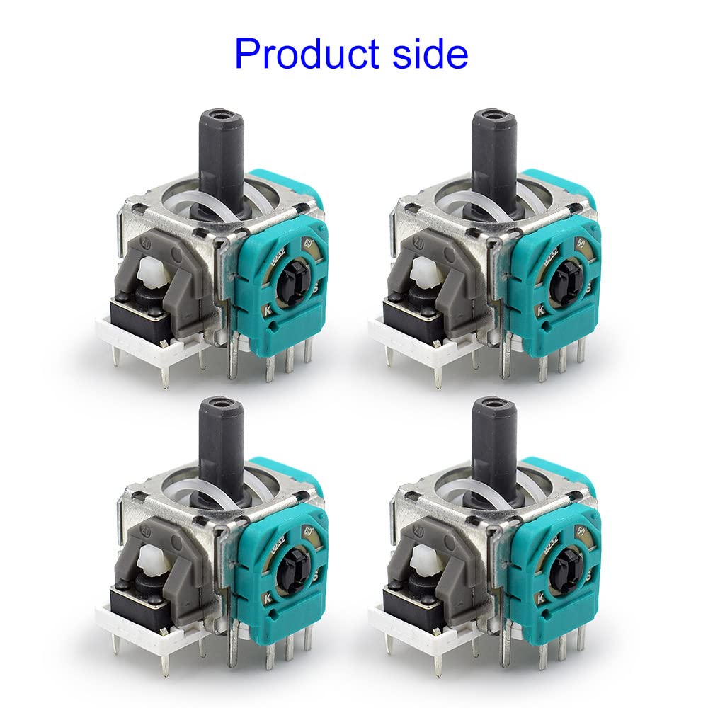 4pcs 3D Analog Joystick Sensor Module Potentiometer, Sensor Wheel Thumb Sticks Thumb Stick for Sony Play-S 5 PS5 Controller Repair Parts