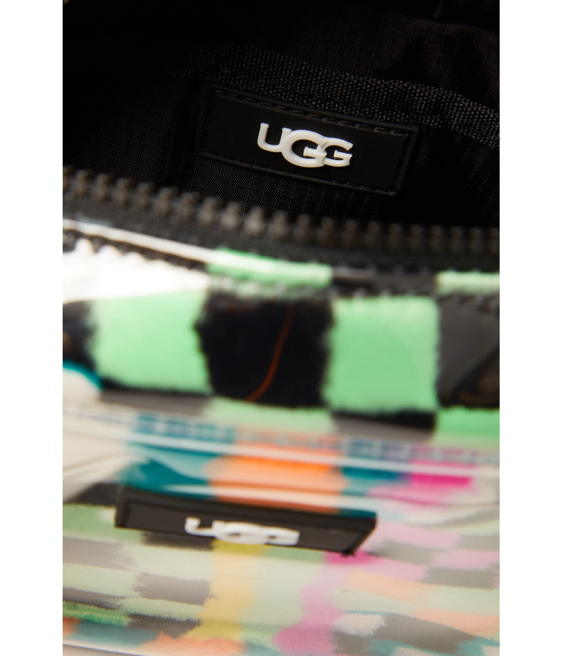 UGG Women's Janey Ii Clear Handbag, Black Multi Checks, One Size