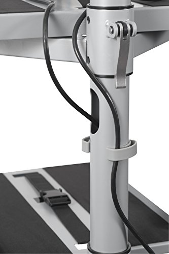 Balt 27614 Beta Sit Stand Mobile Workstation Cart, 67" H x 32" W x 33" D