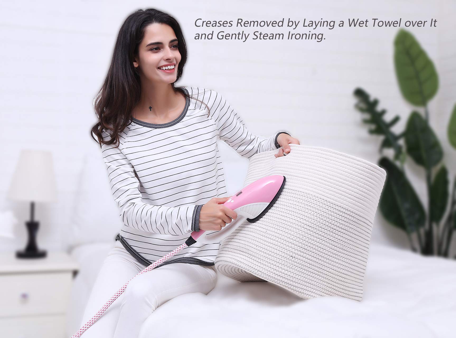 Large Cotton Rope Baskets 18'' x 16'', Woven Blanket Storage Baskets with Handles, Baby Kids Toy Bins Storage,Decorative Laundry Baskets in Nursery Living Room