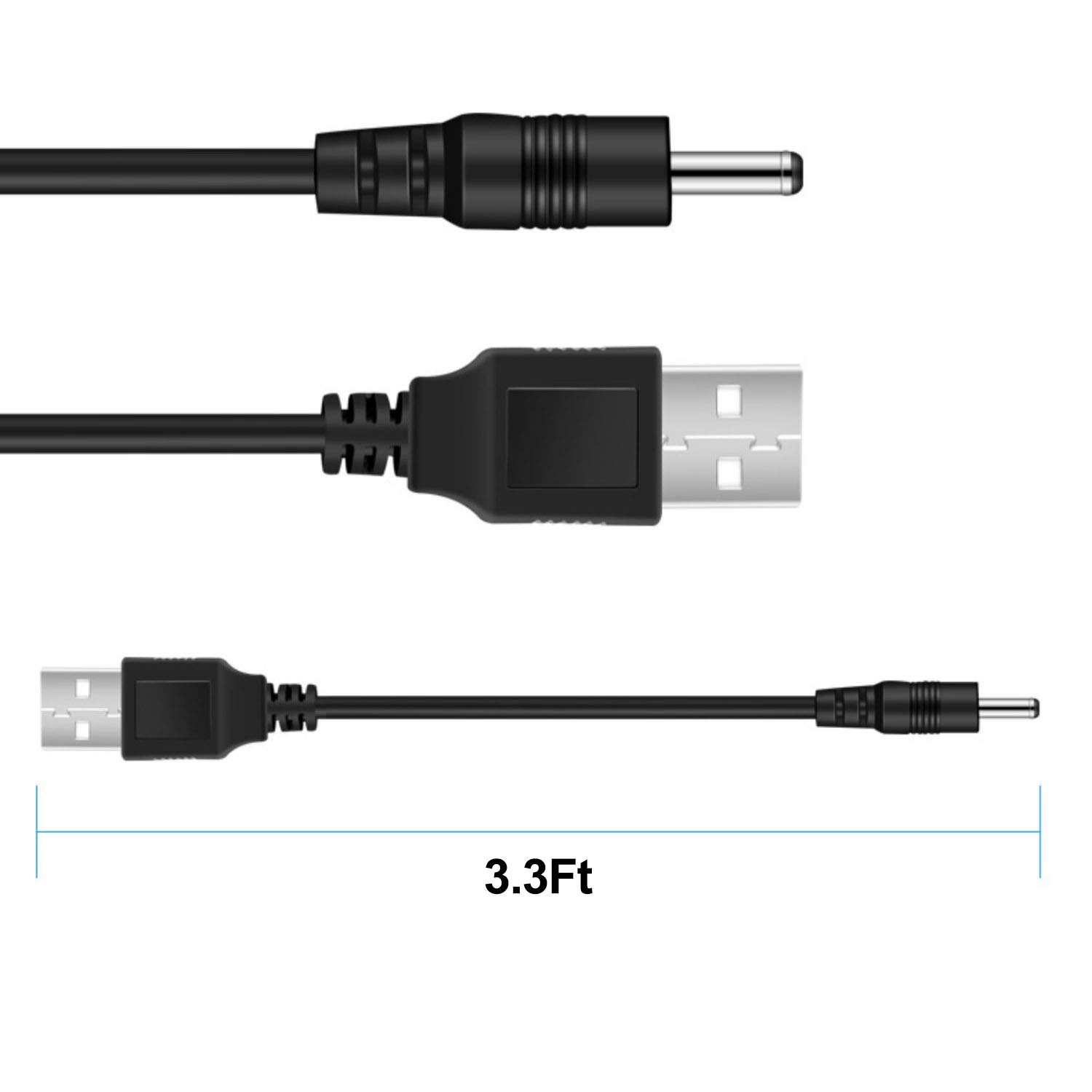 Replacement Charger Cable Fit for Fairywill Sonic Electric Toothbrush: FW-917 SG-508 FW-508 FW-507 FW508 FW507 D1 D3 D7 D8 E6 E10 E11 P11 Plus Pro 2001 Kids TB-508 TB-507 Charging Power Supply Cord