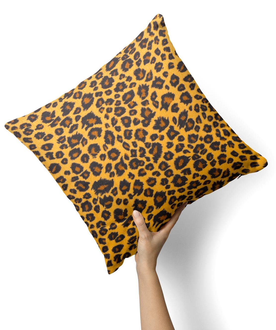 iiRov Summer Design Ink-Fuzed Decorative Throw Pillow - Summer Tiger Fur