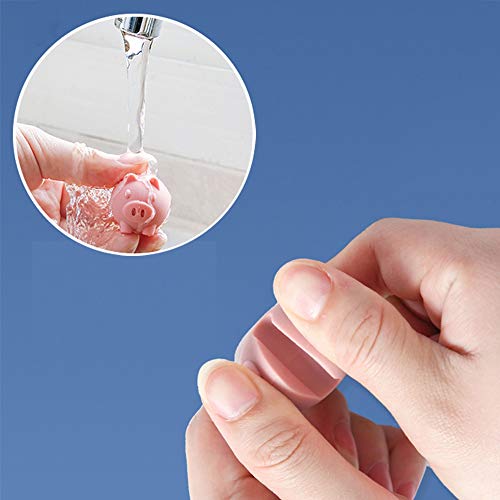 3/6pcs Silicone Pot Lid Lifter,Cute Pig Chick Shape Pot Lid Holder Spill-Proof Lid Clip Heat Resistant Boil Stoppers Keeping Lid Open for Cooking(3pcs-chicken)