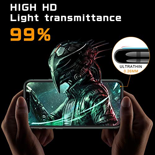 NEARPOW Screen Protector for iPhone 11 / iPhone XR, [4 Pack] Tempered Glass Screen Protector for Apple iPhone XR 6.1" 2018 / iPhone 11 2019, [Fit with Most Cases][Easy Installation Frame][9H Hardness]