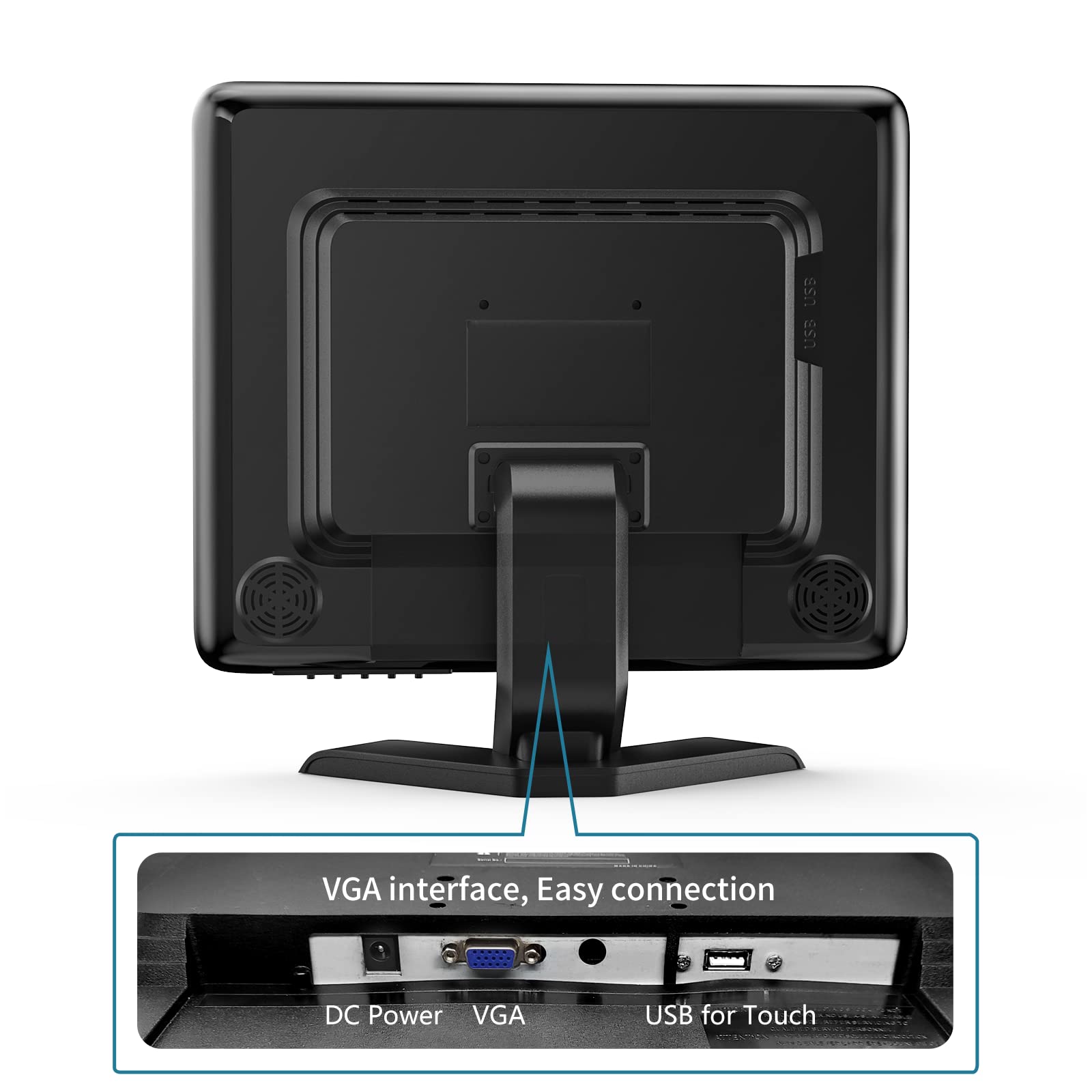 Cocar 15 inch Touchscreen Monitor, LCD Touch Screen Monitor 1024x768 Resolution VGA Input for PC/Office/Retail/Restaurant/Bar/Warehouse/Pos Touchscreen Monitor