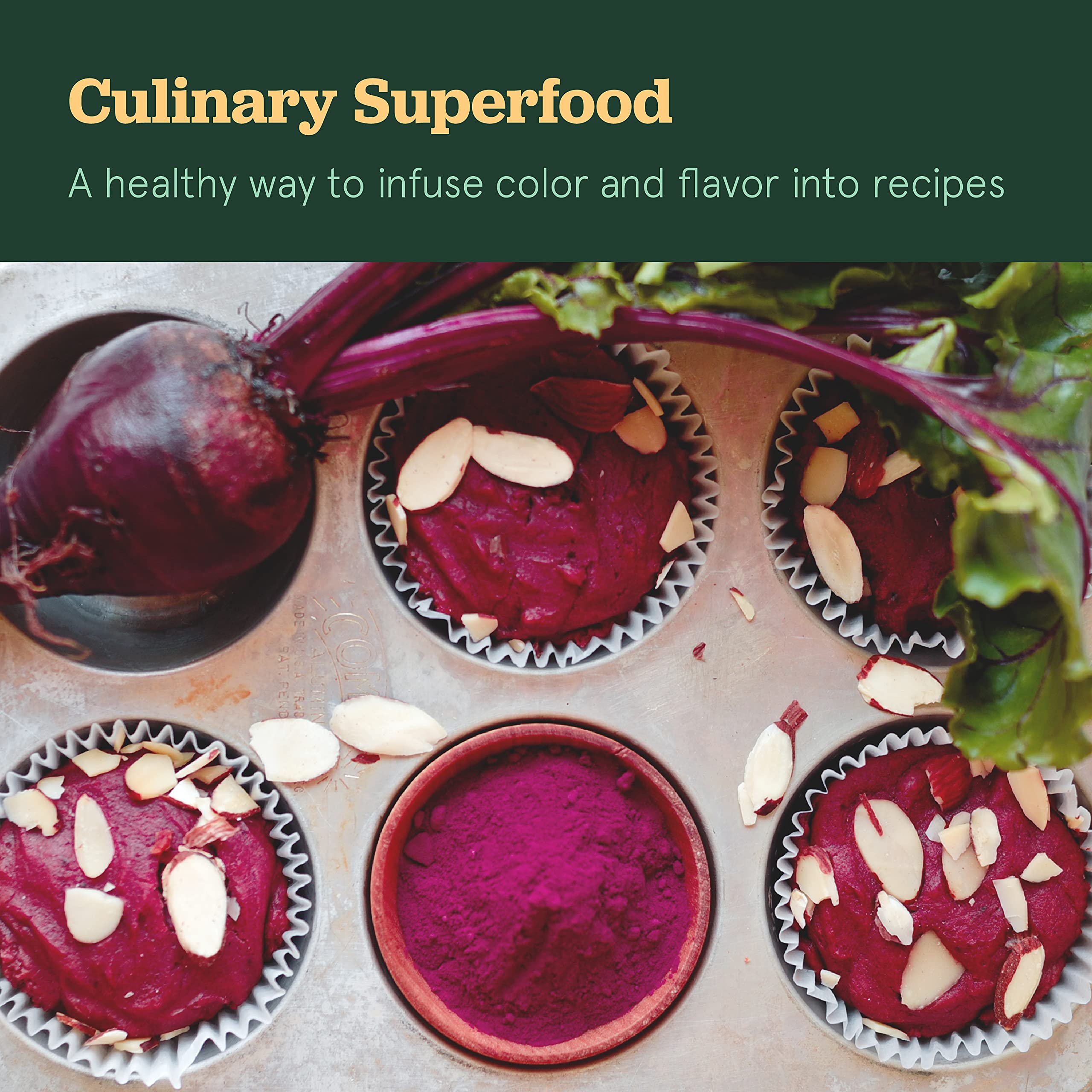 Sun Bay Foods Superfood Beetroot Powder with Fibers, Vitamins and Minerals - USDA Organic Non-GMO - 4 oz.