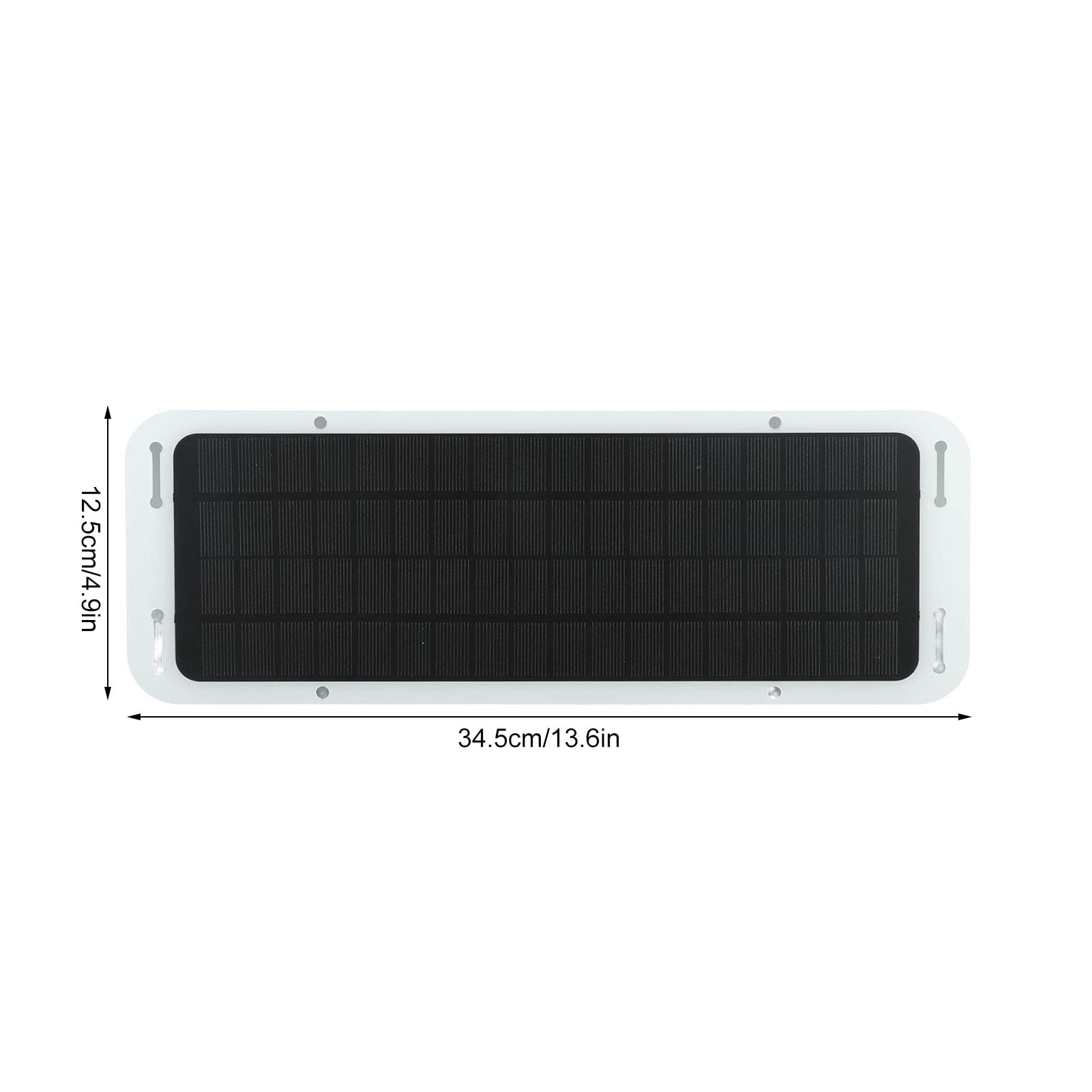 5W Portable Solar Panel Kit, 12V Solar Battery Panel Monocrystalline Silicon OBD Charger for Boat Car RV Motorcycle Marine Automotive