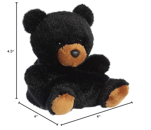 Aurora® Adorable Palm Pals™ Sleepy Bear™ Stuffed Animal - Pocket-Sized Play - Collectable Fun - Black 5 Inches