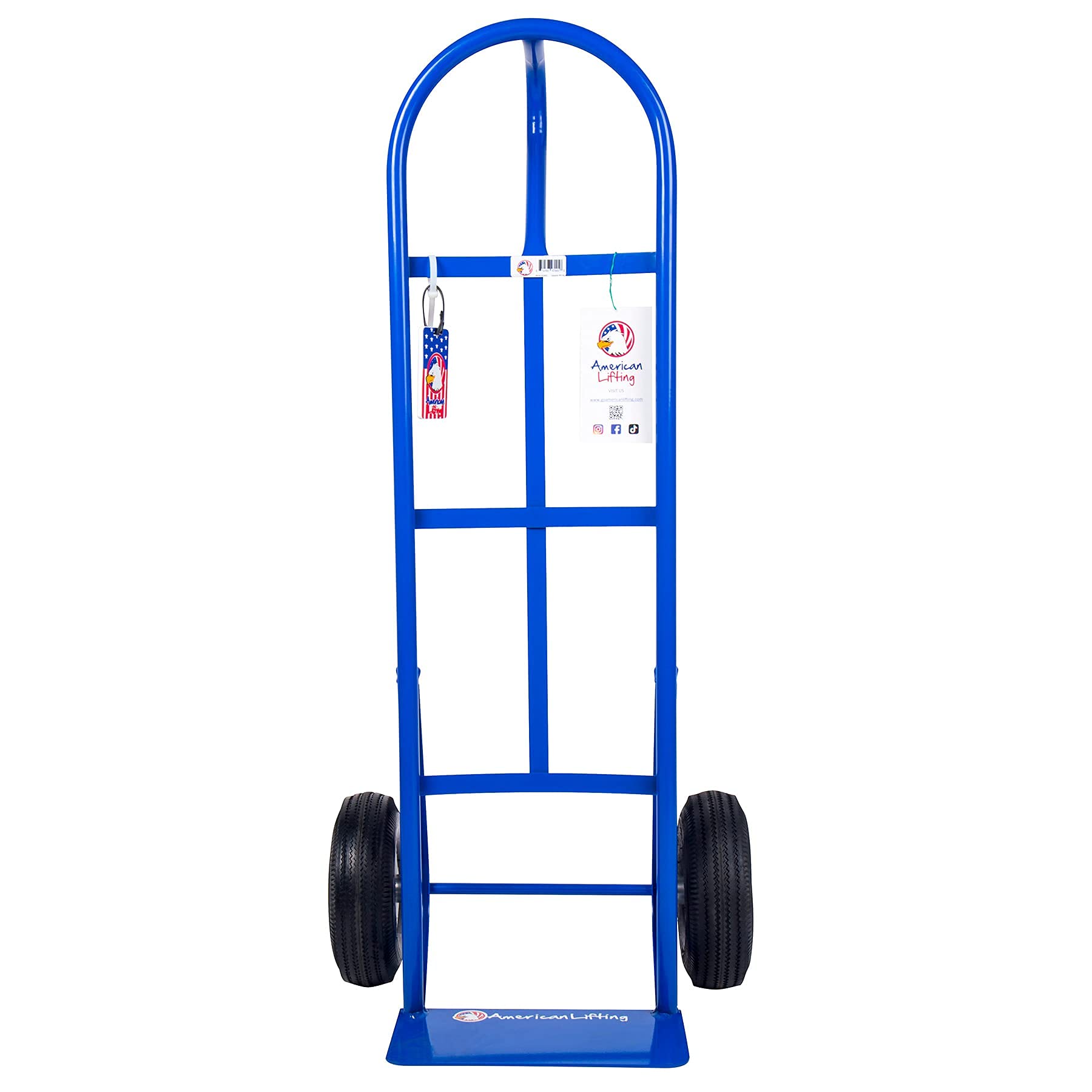 American Lifting P Handle Super Steel 800 lb. Hand Truck with 10" x 3 1/2" Pneumatic Wheels