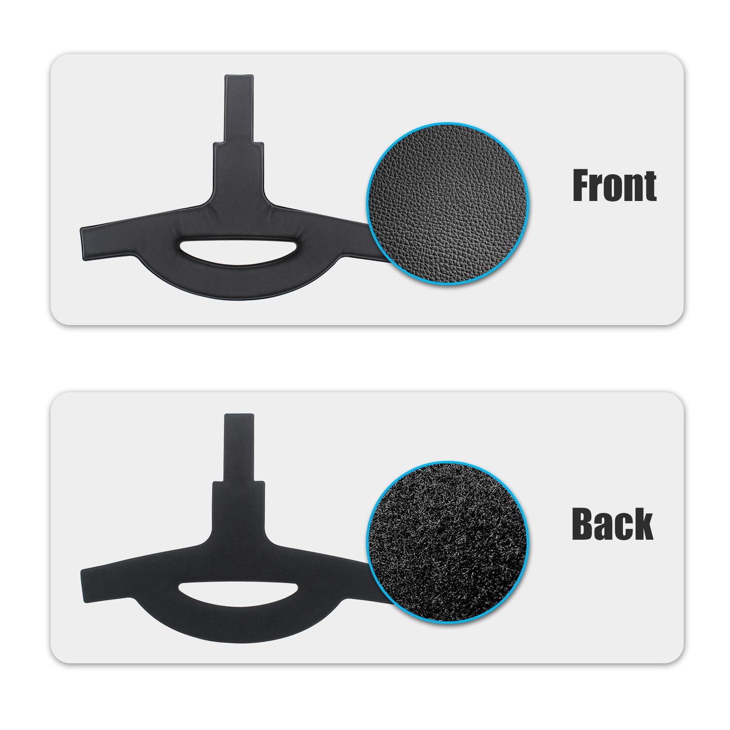 AMVR PU Leather Sponge Cover Pad Head Strap Replacement Compatible for HTC Vive or Vive Pro Deluxe Audio Strap