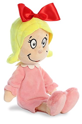 Aurora® Whimsical Dr. Seuss™ Cindy Lou Who Stuffed Animal - Magical Storytelling - Literary Inspiration - Multicolor 12 Inches