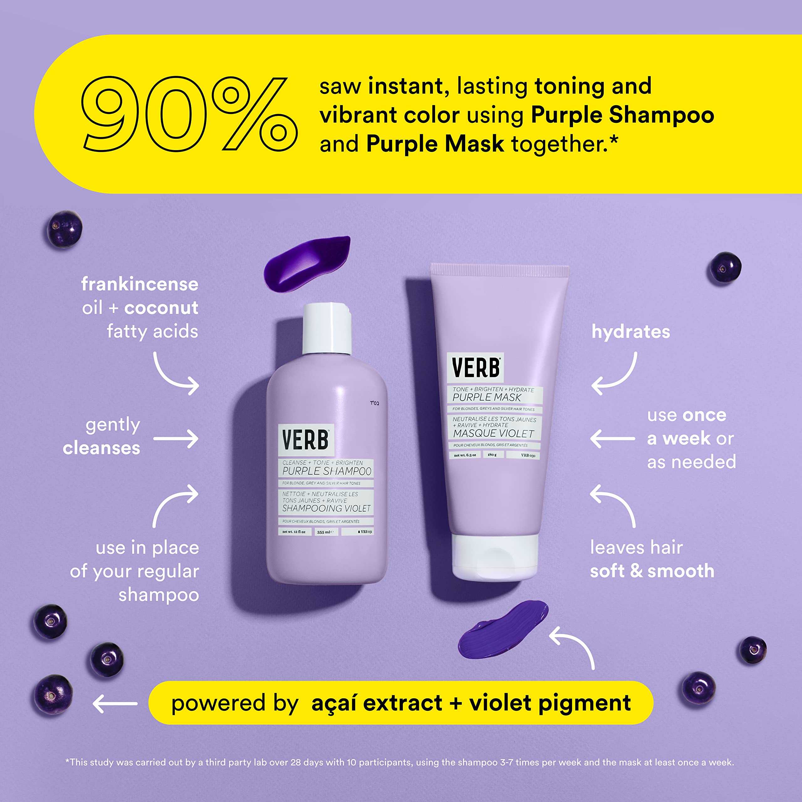 VERB Purple Hair Mask, 6.3 fl oz