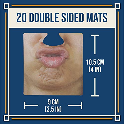 Hilarious Face Mask Drink Coasters, Novelty Party Favors - 20 Pack