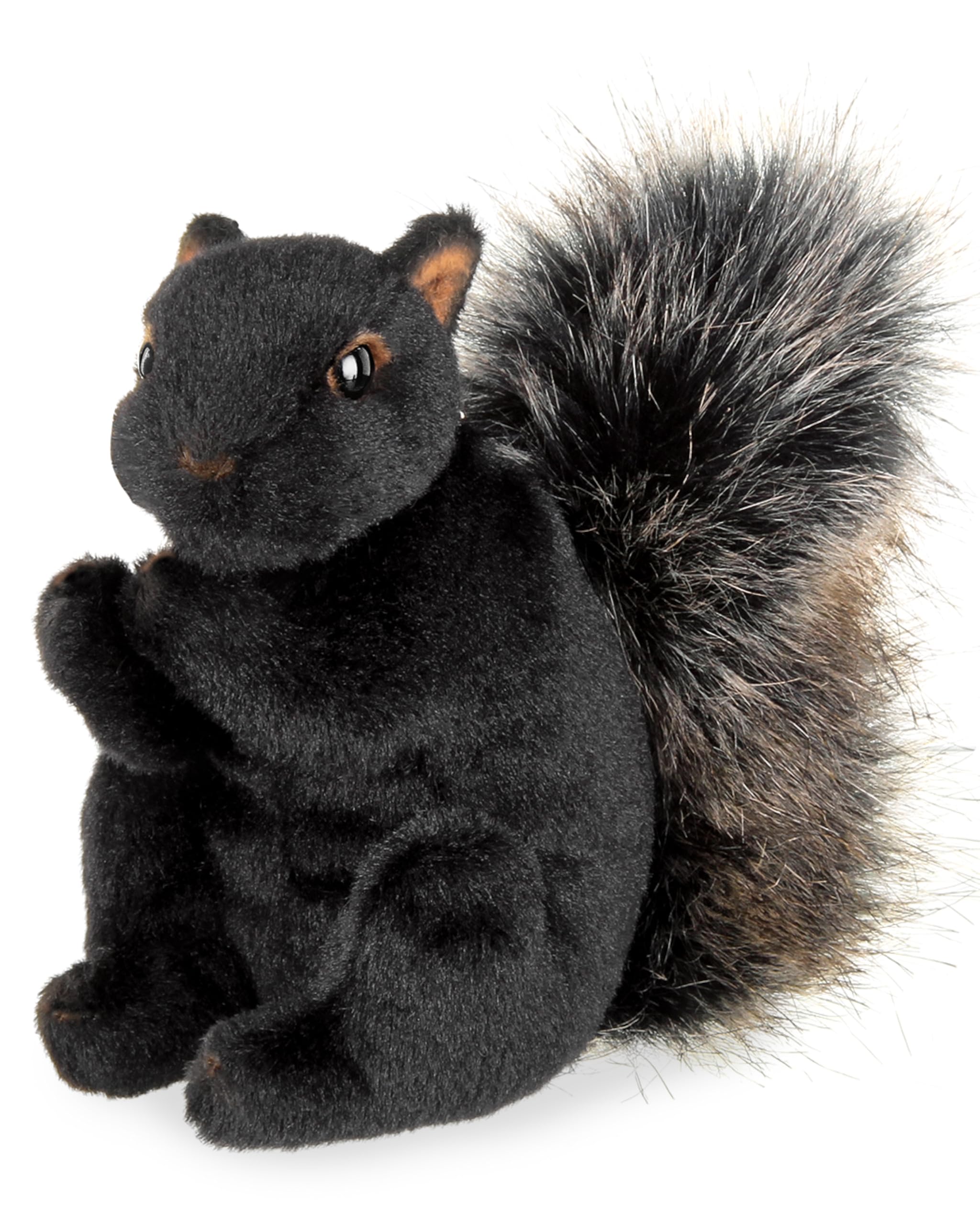 Bearington Acorn Black Plush Squirrel Stuffed Animal