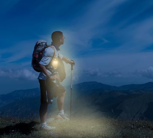 ANTAIWIT Camping Lantern, USB Rechargeable Magnetic Camping Flashlight, Mini Camping Light for Power Outages and Emergencies, Hiking, Camping (TD-A2-2)