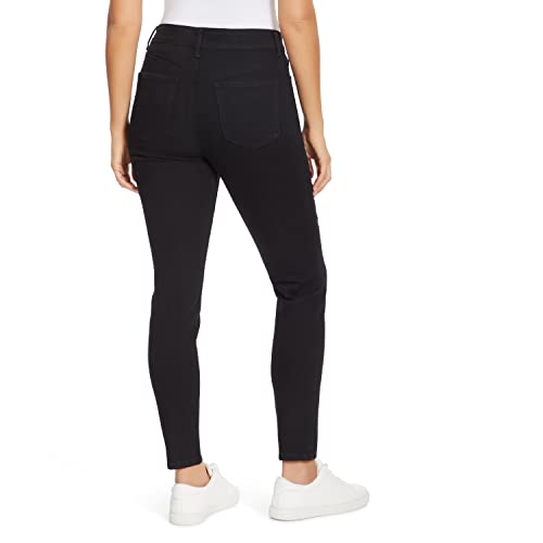 Bandolino Women's Mandie Figure Flattering High Rise Skinny Jean, Saturated Black