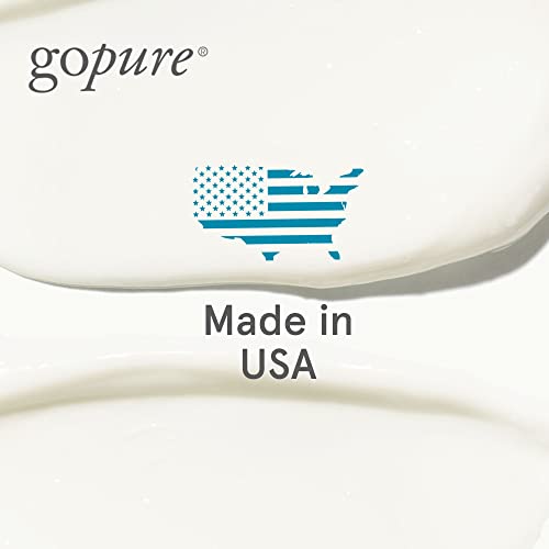 goPure Glyco-Peptide Anti Wrinkle Face Cream - Hyaluronic Acid Moisturizer for Face with Glycolic Acid, Peptides, and Vitamin E - Hydrating Facial Moisturizer with Anti-Aging Formula - 1.7 fl oz