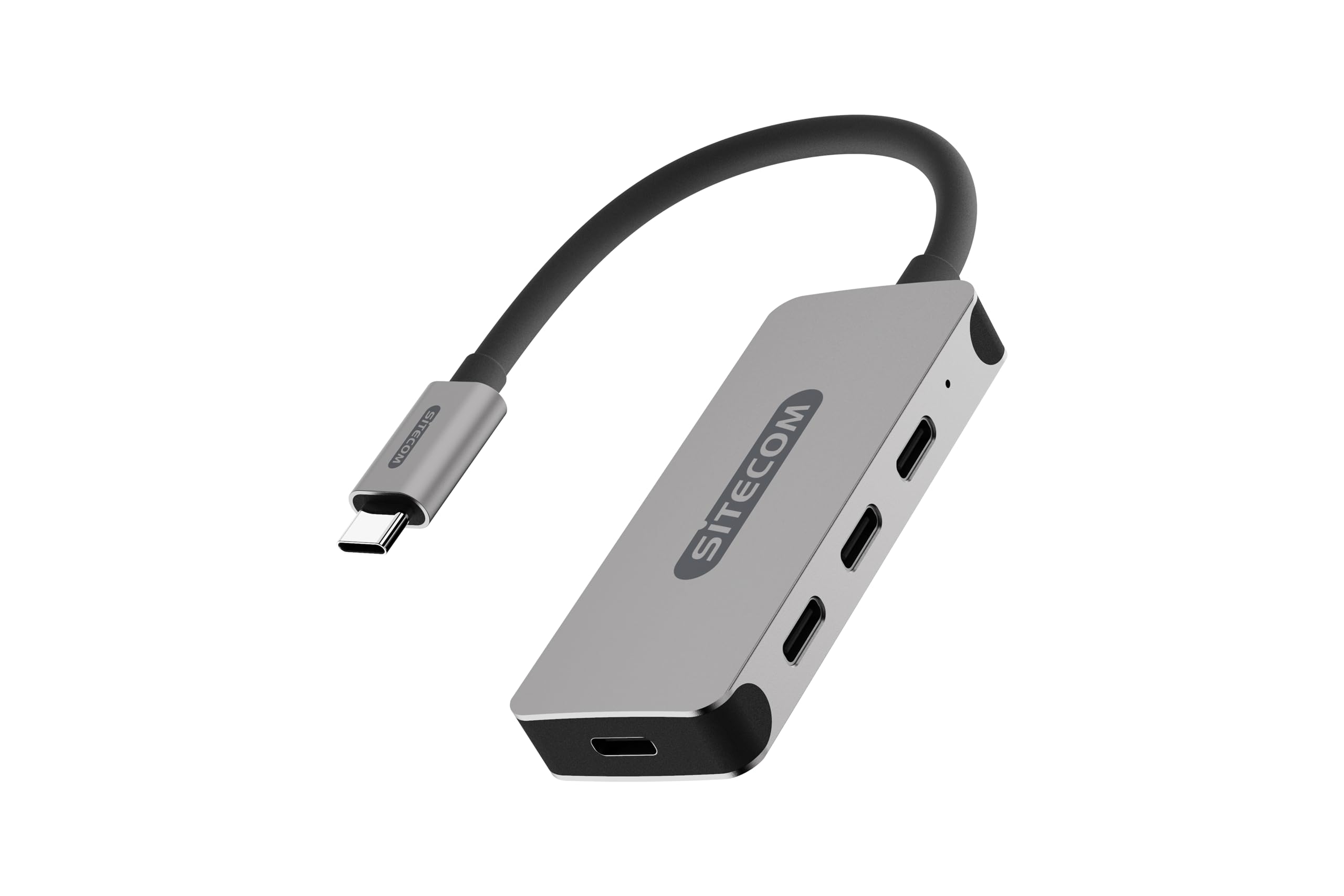 Sitecom CN-385 interface hub USB 3.2 Gen 1 (3.1 Gen 1) Type-C 5000 Mbit/s Aluminium, Black