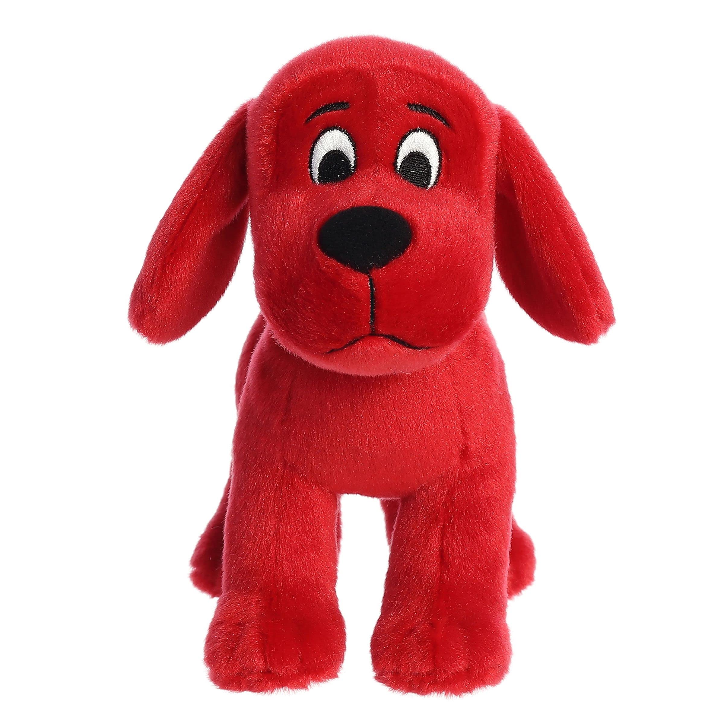 Aurora® Playful Clifford® Standing Clifford Stuffed Animal - Childhood Nostalgia - Lasting Companionship - Red 10 Inches