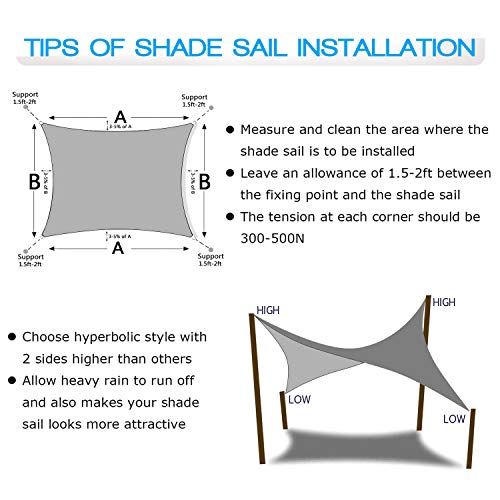 Amagenix Sun Shade Sails Canopy, Rust Red Curved Rectangle Outdoor Shade Canopy 12'X16' Breathable 95% UV Block Canopy for Outdoor Patio Garden Backyard (We Make Custom Size)