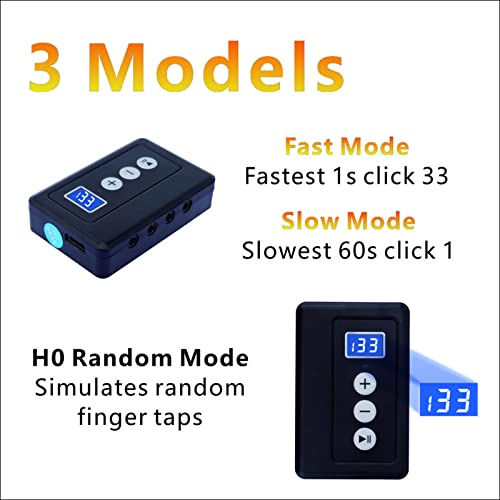 Auto Clicker for iPhone iPad:Screen Device Automatic Tapper for Android IOS,Simulated Finger Continuous Clicking, Adjustable Speed Physical Clicker,Suitable for Games, Live Broadcasts Likes, Reward Tasks(1 Second Fastest 33 Times) (A1)