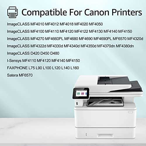 greencycle 1 Pack C104 CRG 104 CRG104 FX9 FX10 Black Toner Cartridge Replacement Compatible for Canon FAXPHONE L90 L120 imageCLASS D420 D480 Printer