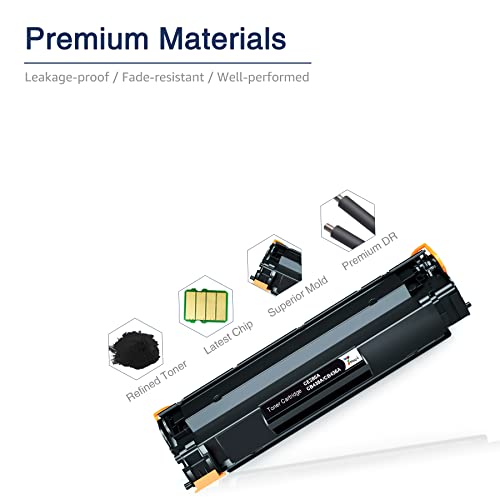 7Magic Compatible Toner Cartridge Replacement for HP 85A CE285A for Laserjet P1102W 1102W P1109W M1212NF MFP P1005 P1006 Printers Ink (Black,2 Pack)