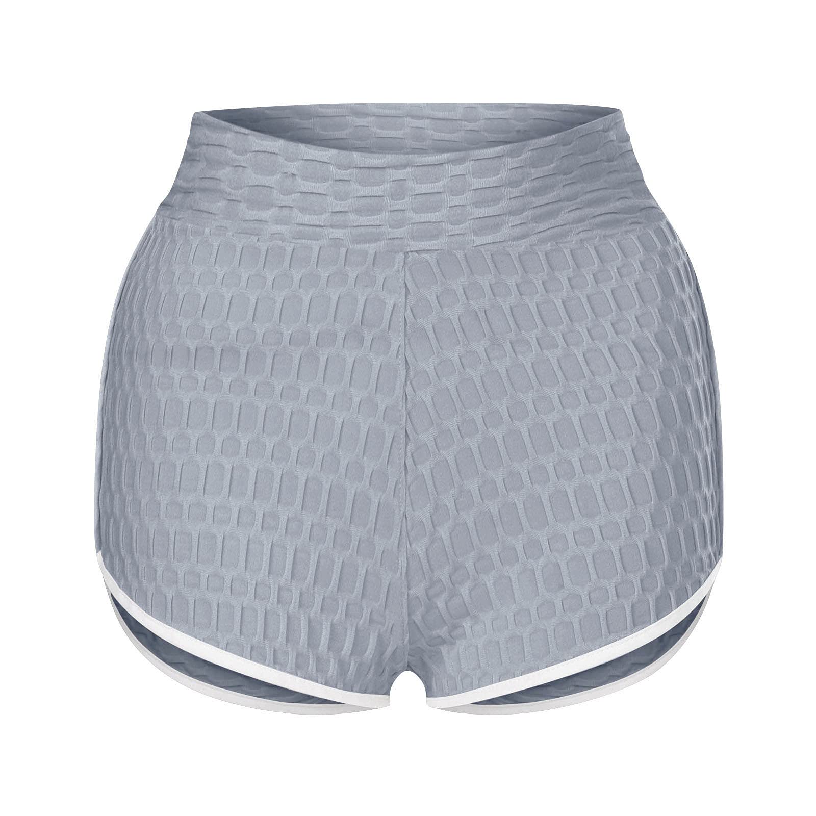 Bblulu Workout Booty Shorts for Women TIK TOK High Waist Butt Lifting Short Striped Anti Cellulite Running Dolphin Hot Shorts