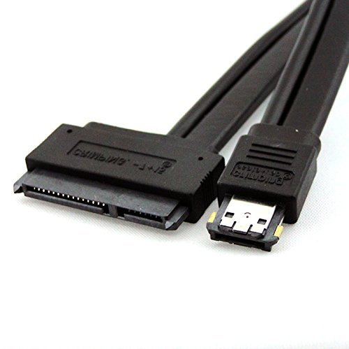 chenyang Power eSATA Cable,Power eSATA to SATA 22Pin Data Transfer Extension Cable Support 5V/12V Power for 2.5"/3.5" Hard Disk Drive 50cm