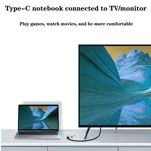 XUNMAIFHB Portable Docking Station,USB C 2-in-1 Type-c to hdmi vga Type C to HDMI HD Adapter Cable USB3.1 Fast Transmission