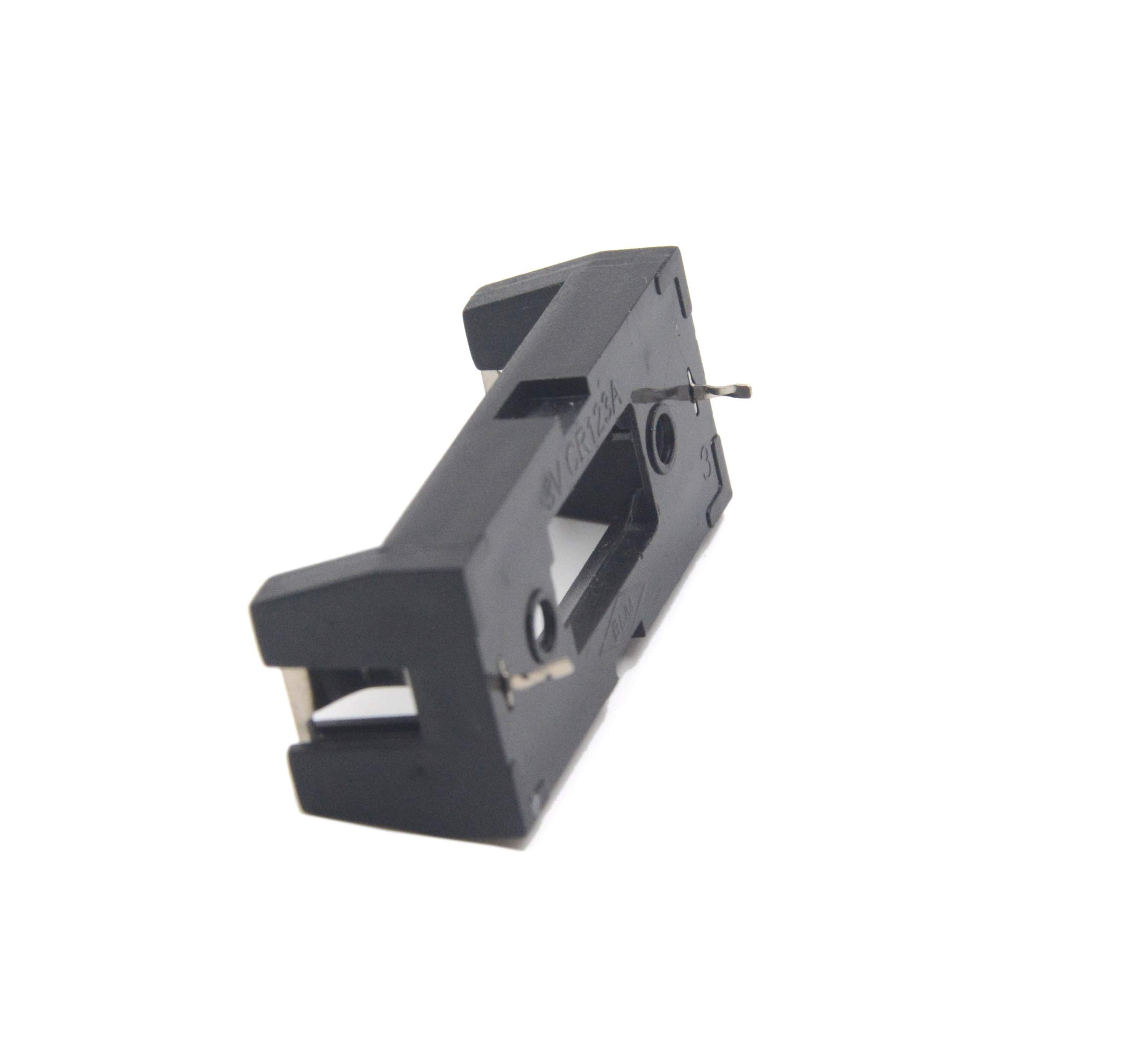 LampVPath (Pack of 5 CR123A Battery Holder Box Clip Case with PCB Solder Mounting Lead