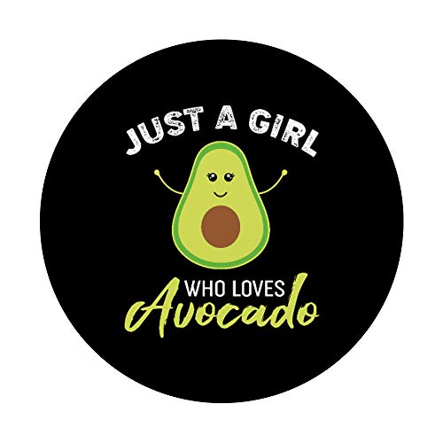 Just A Girl Who Loves Avocado - Cute Avocado PopSockets Swappable PopGrip