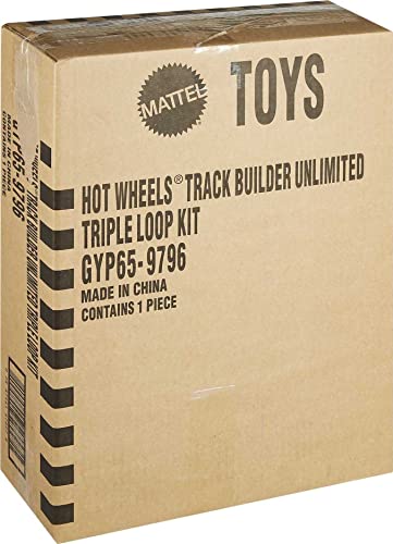 Hot Wheels Track Builder Playset Triple Loop Kit, Multiple Configurations, Connects to Other Sets, 1:64 Scale Toy Car