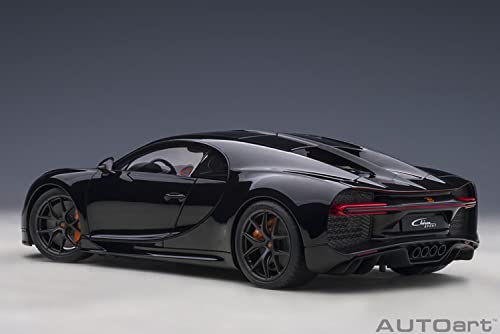 AUTOart 1/18 Bugatti Chiron Sport 2019, Nocturne Black Model Car