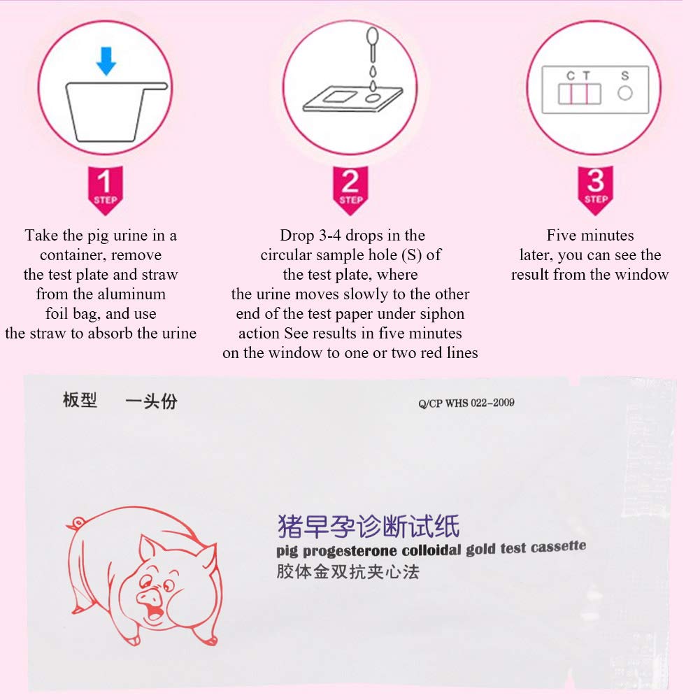 Akozon Disposable Pig Pregnancy, Sow Tester Test Strip Diagnosis Paper