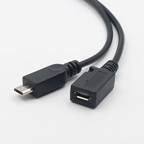 AuviPal 2-in-1 Micro USB to USB Adapter (OTG Cable + Power Cable) for Fire Stick, PlayStation Classic and More - 2 Pack