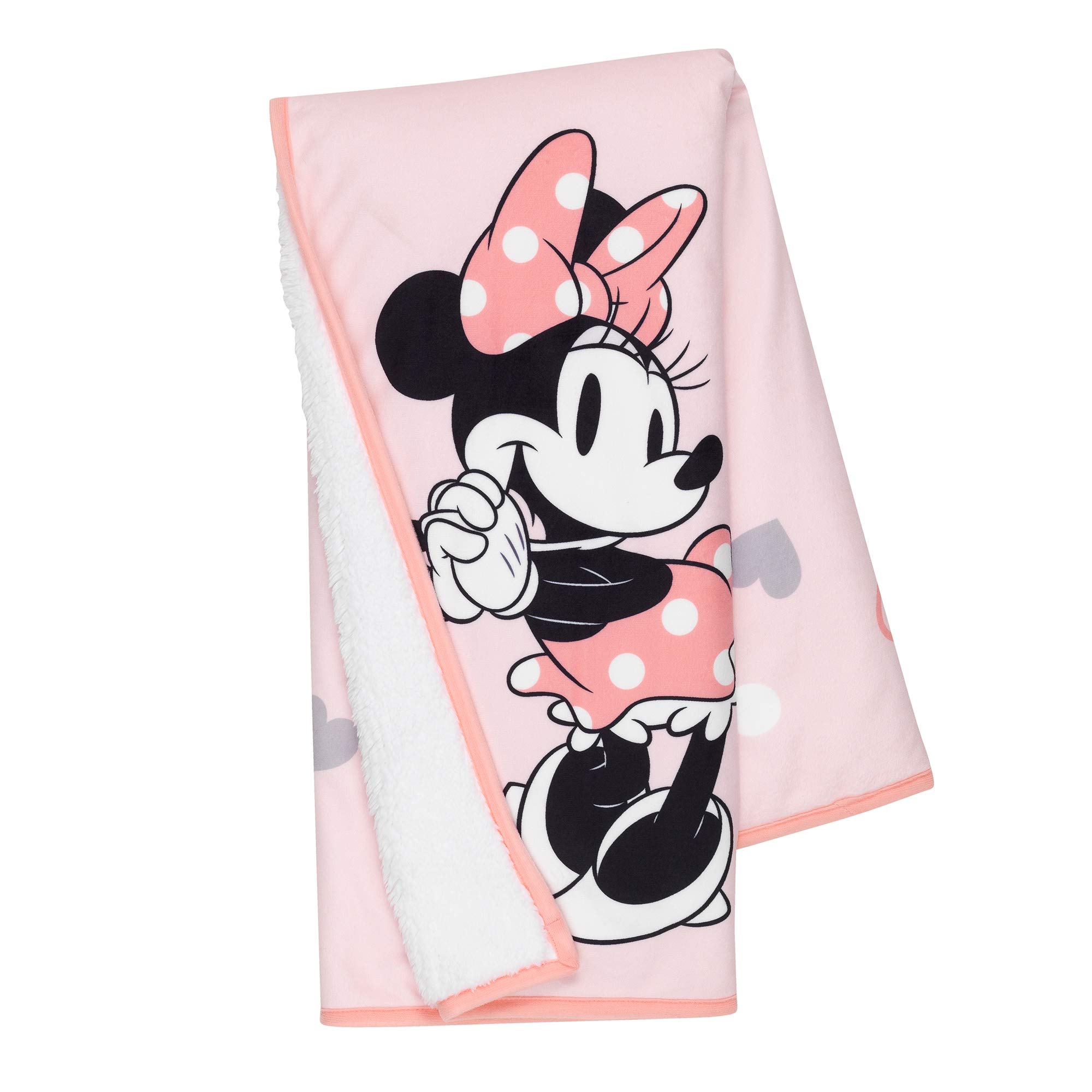 Lambs & Ivy Minnie Mouse Picture Perfect Baby Blanket - Pink, Animals, Disney