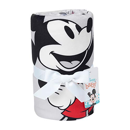 Lambs & Ivy Disney Baby Mickey Mouse Picture Perfect Baby Blanket - Gray