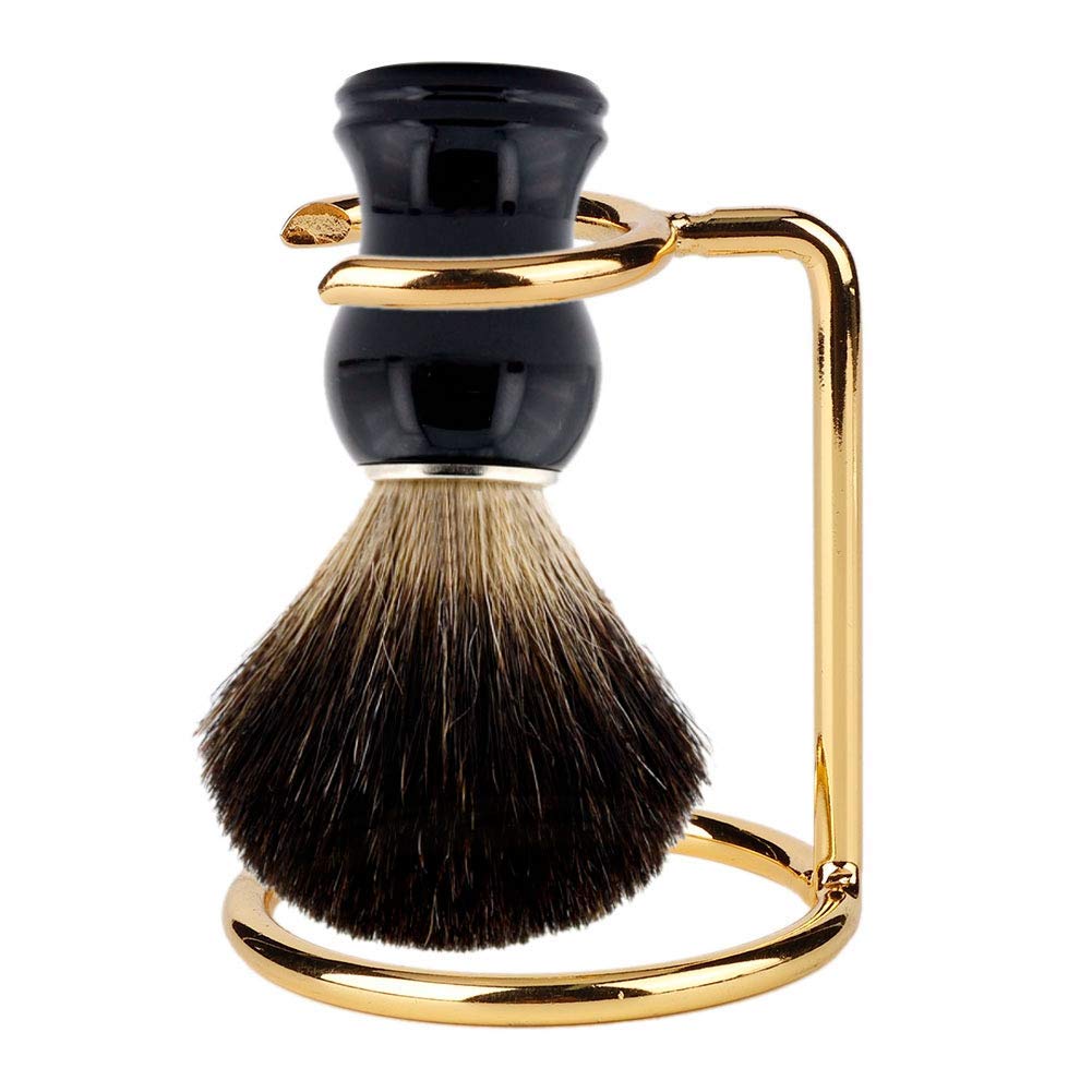 Shaving Brush Stand, Brush Shaving Holder, Stainless Steel Stand Holder Lightweight Space Saver Shave Brush Stand for Daily Shaving and Barber Tool