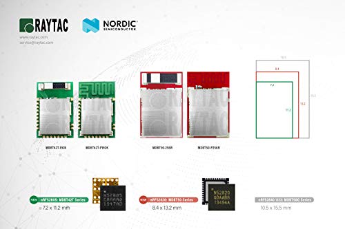MDBT50-DB Nordic nRF52820 Module Demo Board Dev Kit 18 GPIO Bluetooth Module BT5.2 FCC IC CE Telec KC SRRC (Chip Antenna)