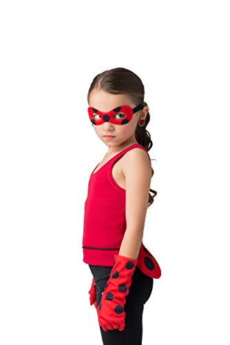 Bandai – 39780 – Miraculous Fancy Dress Set, One size – Red