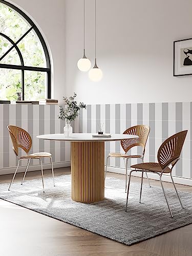 Avant Decor | Sample Tile | Stone Composite Subway Solid Color Tiles | Peel and Stick Kitchen Backsplash Tiles | Wall Tiles | 4โ x 12โ | Bex Metro Matte Cotton