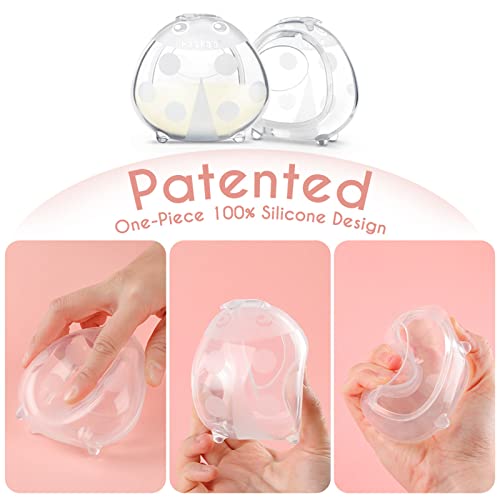 haakaa Ladybug Milk Collector Wearable Milk Collector Ladybug Breastmilk Collector Breastfeeding Milk Catchers Breast Milk Savers 2.5oz/75ml 2 PCS