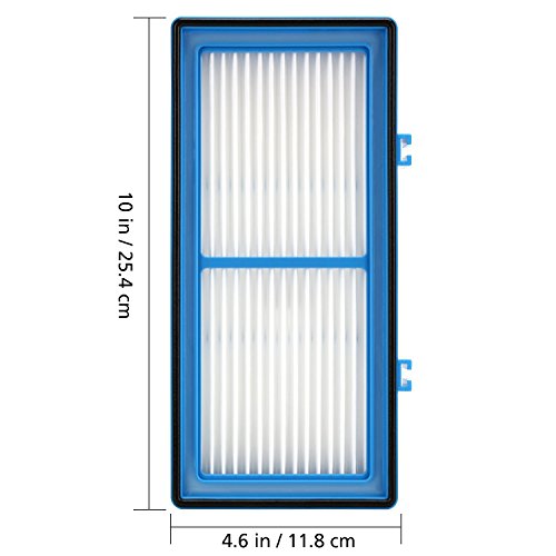 Nispira True HEPA Air Filter Replacement Carbon Compatible with Holmes AER1 HAPF30AT Air Purifier - 1.2β x 10β x 4.6β (4 HEPA Filters + 4 Carbon Filters)