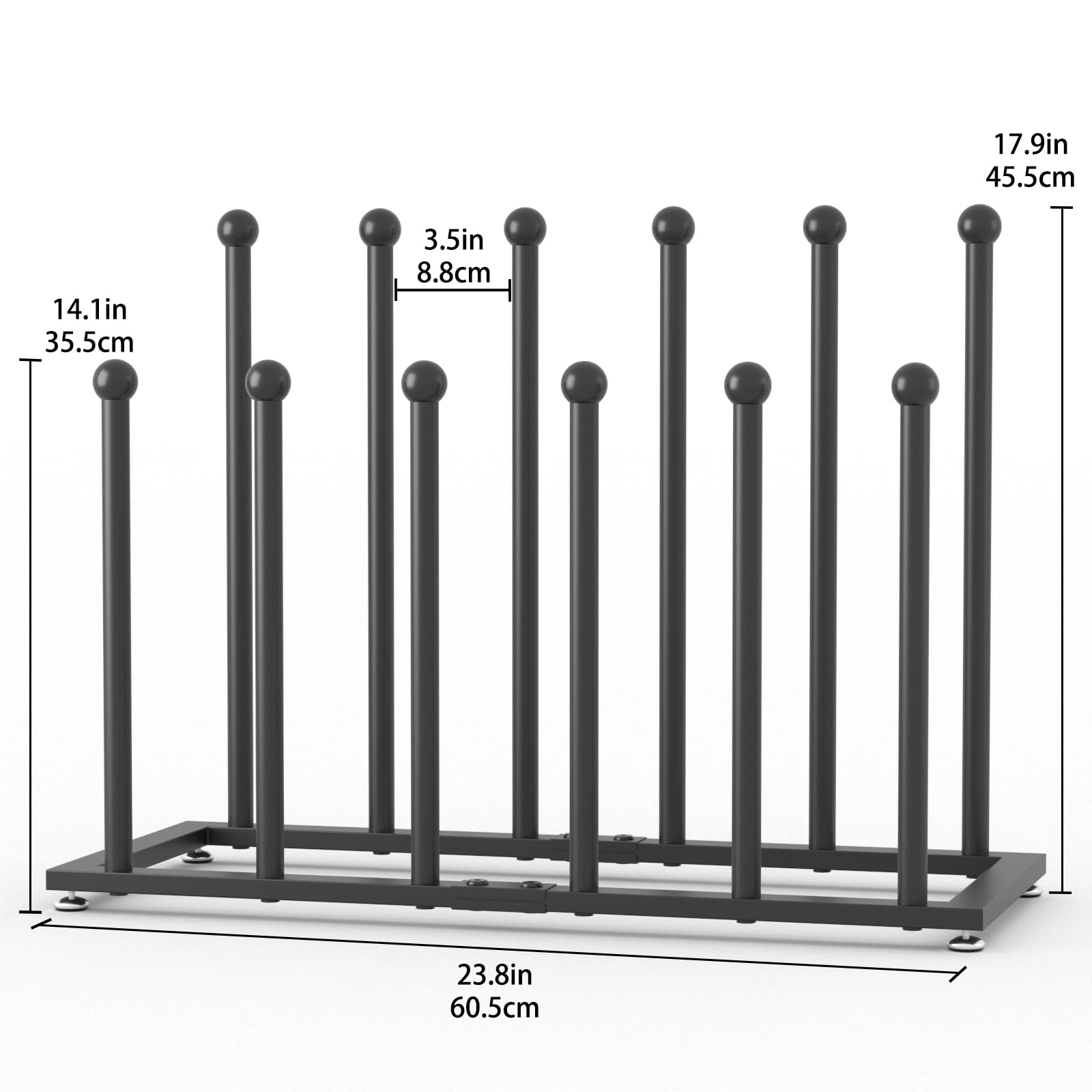 SINKHANUN Boot Rack Shoe Organizer - Stainless Steel Boot Organizer for Tall Boots, Rain Boot for Entryway, Closet Floor
