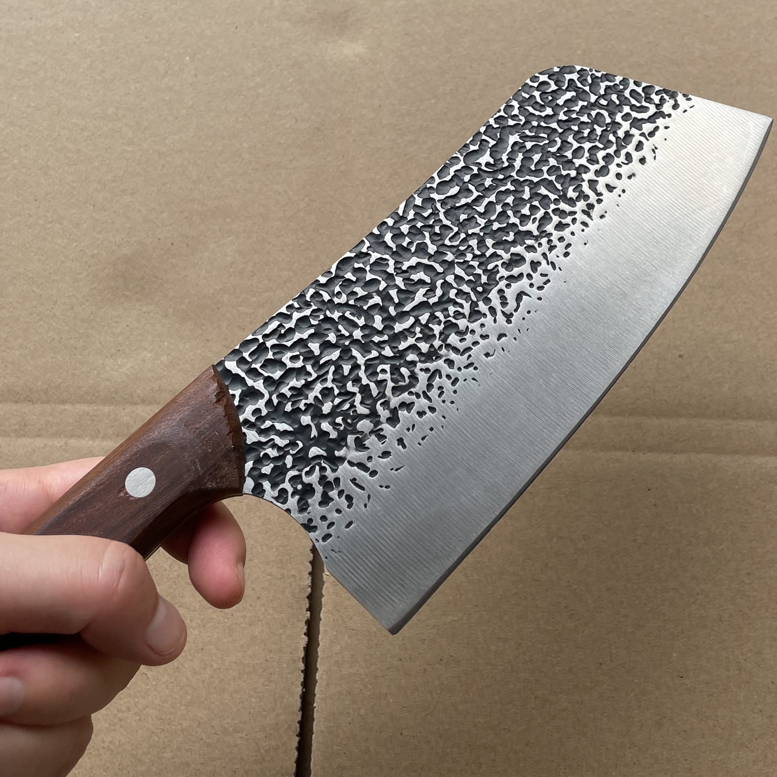 7Inch High Carbon Steel Light Chef Knife Super Sharp Meat Vegetable Cleaver Knife
