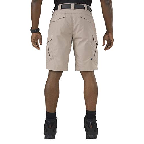 5.11 Tactical Men's Stryke 11-Inch Inseam Military Shorts, Flex-Tac Ripstop Fabric, Storm, 35, Style 73327